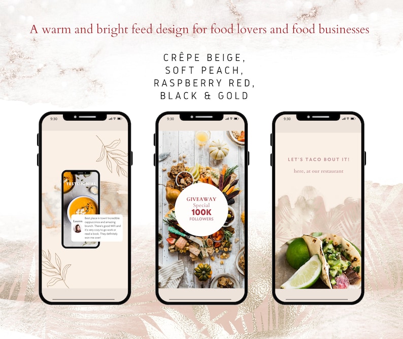 Food Blogger Social Media, Food Influencer Instagram Stories Template ...