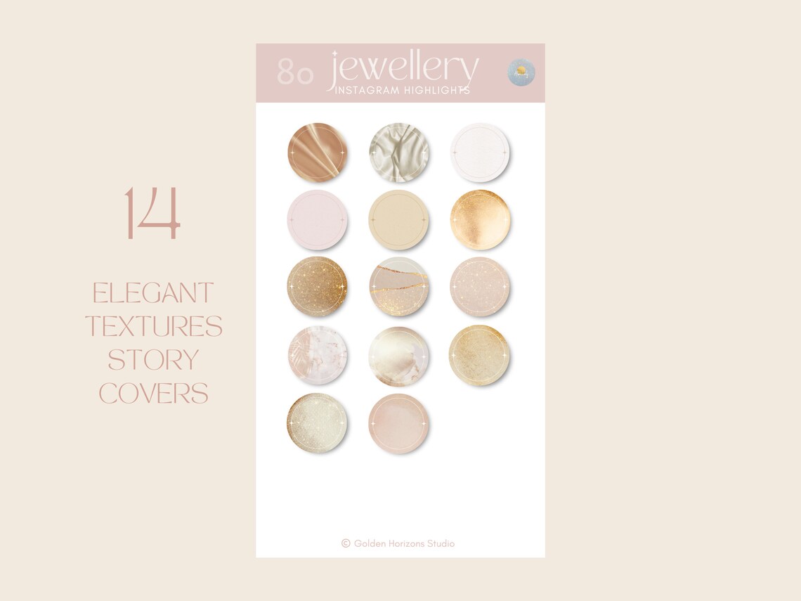 Jewellery Instagram Highlight Covers Template, Beauty Instagram Story ...