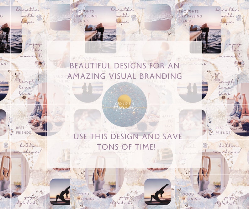 Spiritual Coach Pastel Instagram Canva Template, Flower Instagram ...