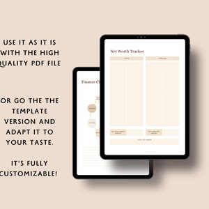 Financial Planner Printable, iPad Financial Planner, Digital Financial ...