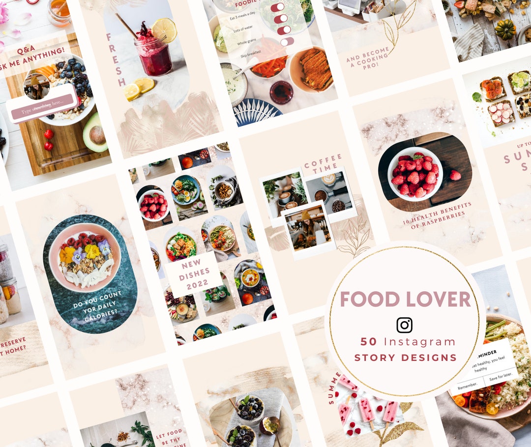Restaurant Food Instagram Stories Template, Instagram Coffee Shop Food ...