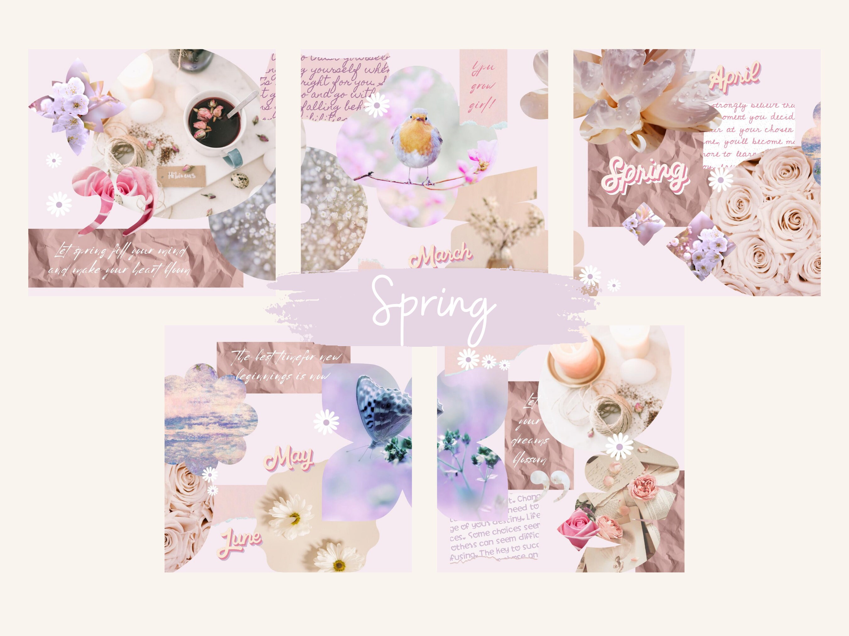 Instagram Carousel Template for Canva, Photo Collage for Instagram ...