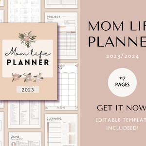 Mom Life Planner Digital, Household Planner Printable, Home Management ...
