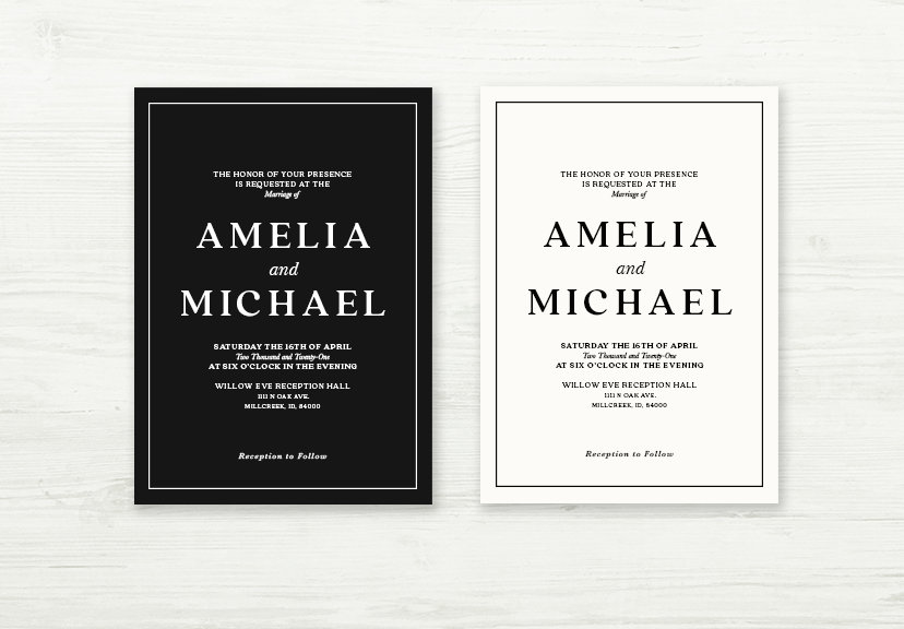 Classic Elegant Wedding Invitation DIGITAL DOWNLOAD - Etsy