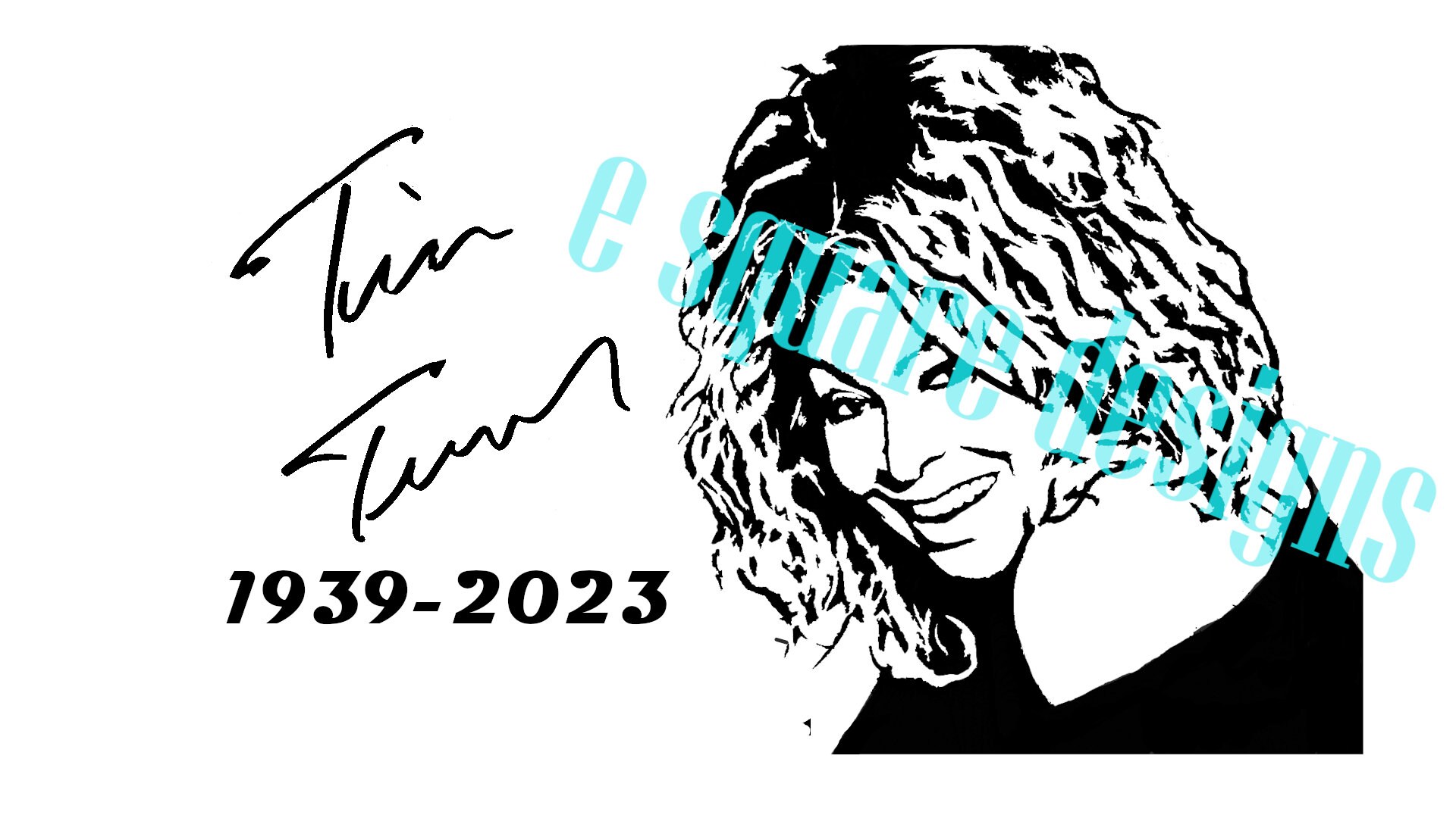 Tina Turner SVG Simply the Best R.I.P With Signature SVG - Etsy
