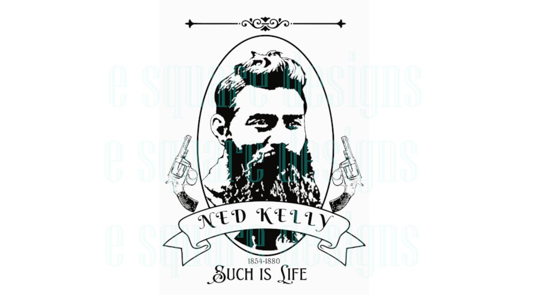 Ned Kelly SVG T Shirt Design Wall Art Such is Life - Etsy Australia