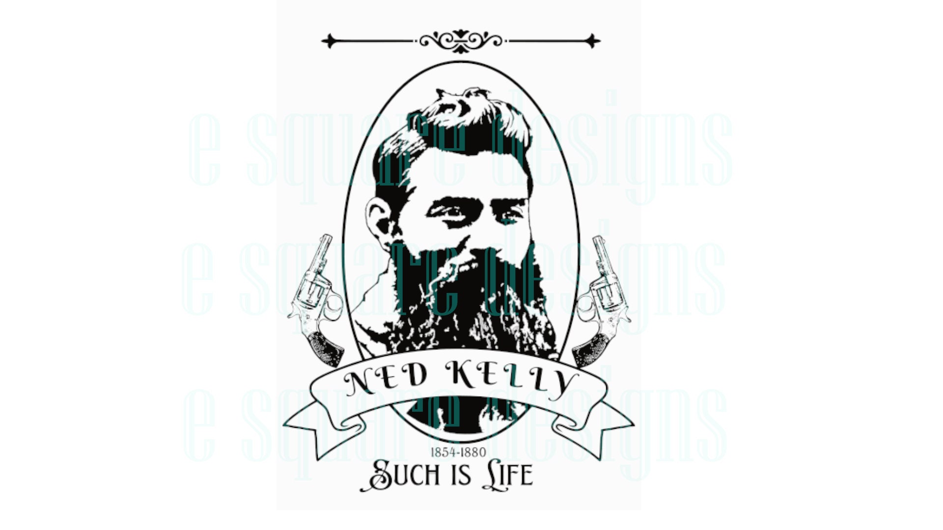 Ned Kelly SVG T Shirt Design Wall Art Such is Life - Etsy Australia