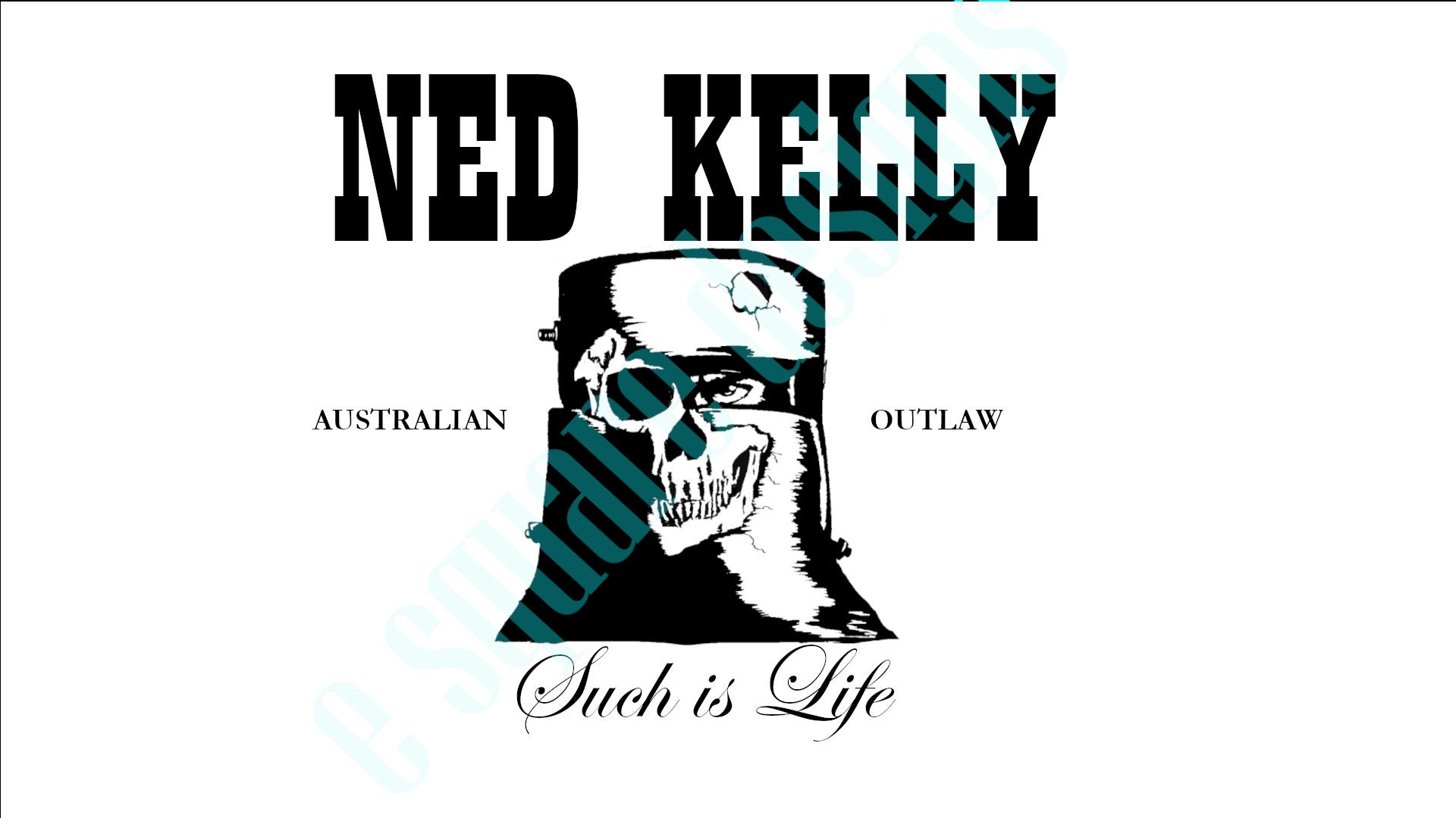 Ned Kelly SVG Dual Pack Australian Outlaw Wall Art T Shirt Design ...