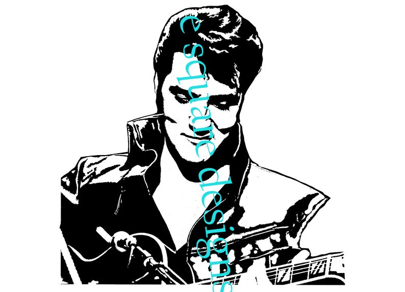 Elvis SVG Elvis Presley SVG Wall Art T Shirt Design Digital Download - Etsy