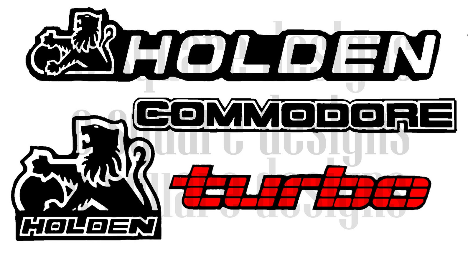 Holden Badges VL Commodore T Shirt Designs Turbo SVG - Etsy