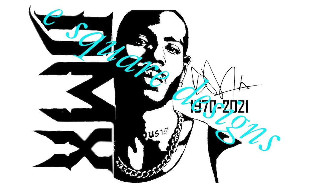 DMX SVG Vector Cut File RIP X With Signature and Logo - Etsy