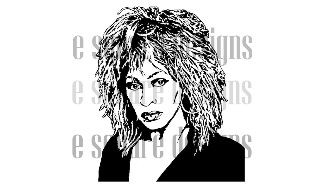 Tina Turner SVG SVG Tina Turner - Etsy
