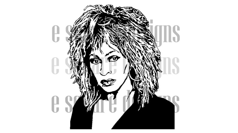 Tina Turner SVG SVG Tina Turner - Etsy