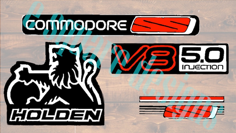 Holden Badges VNSS V8 5.0 Litre SVG Digital Download T Shirt Design - Etsy