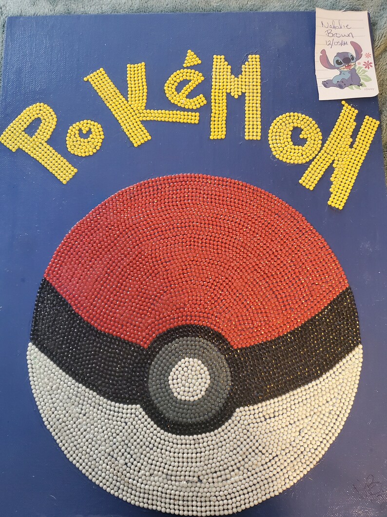 Pokémon Pokéball Diamond Art - Etsy