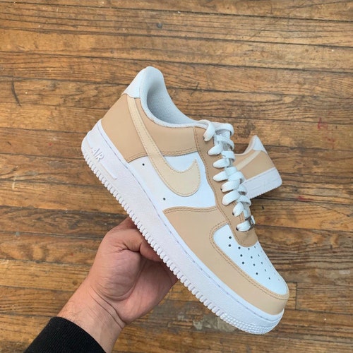 Brown Beige Multicolored Custom Nike Air Force 1/ Beige - Etsy