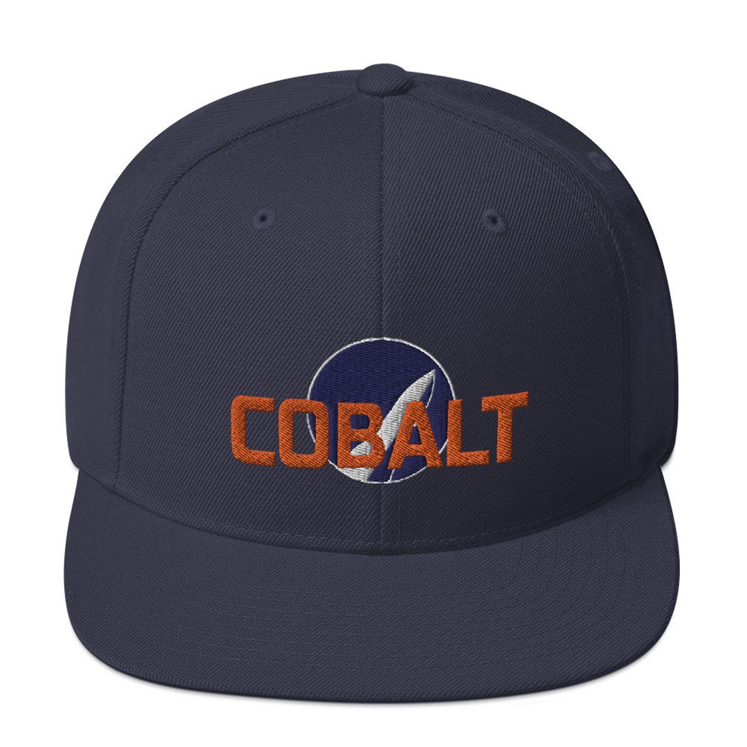 Cobalt Space Center Snapback Hat - Etsy