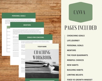 Coaching Template Plan, Personal Development, Coaching Goals, Habit ...