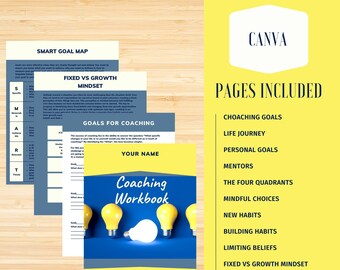 Coaching Template Plan, Personal Development, Coaching Goals, Habit ...