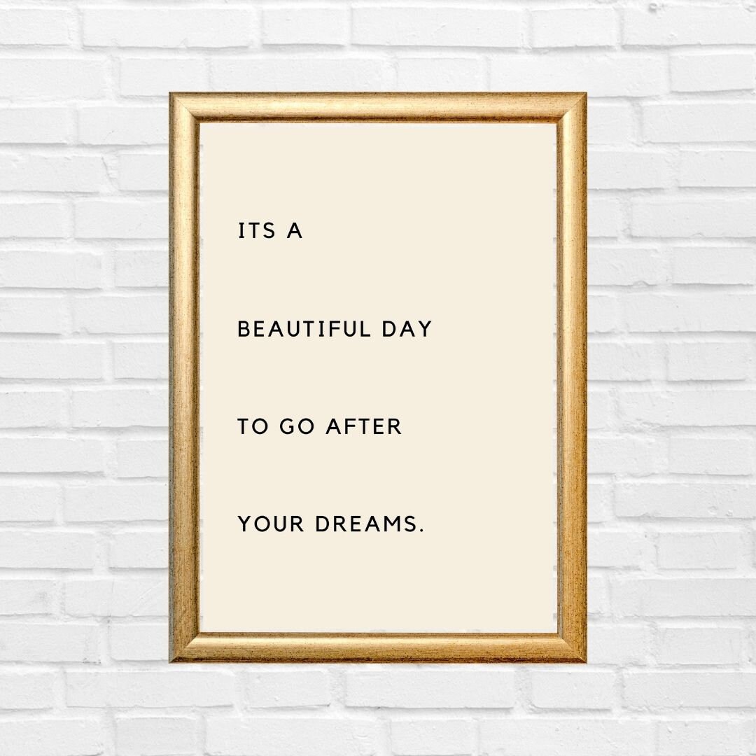 Its a Beautiful Day Printable Poster, Positive, Motivational, Uplifting ...