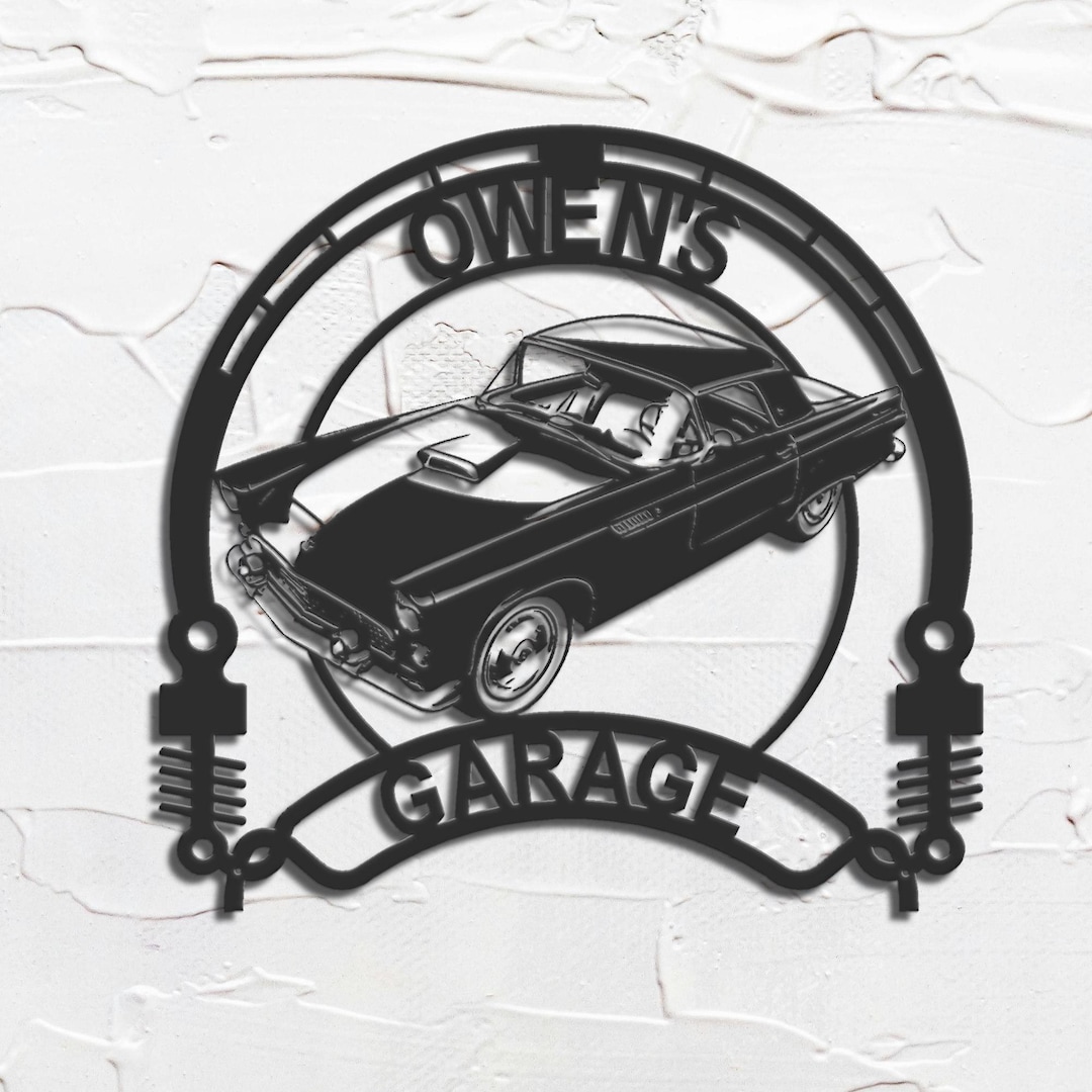 1956 Ford Thunderbird Personalized Sign Classic Metal Wall Decor - Etsy