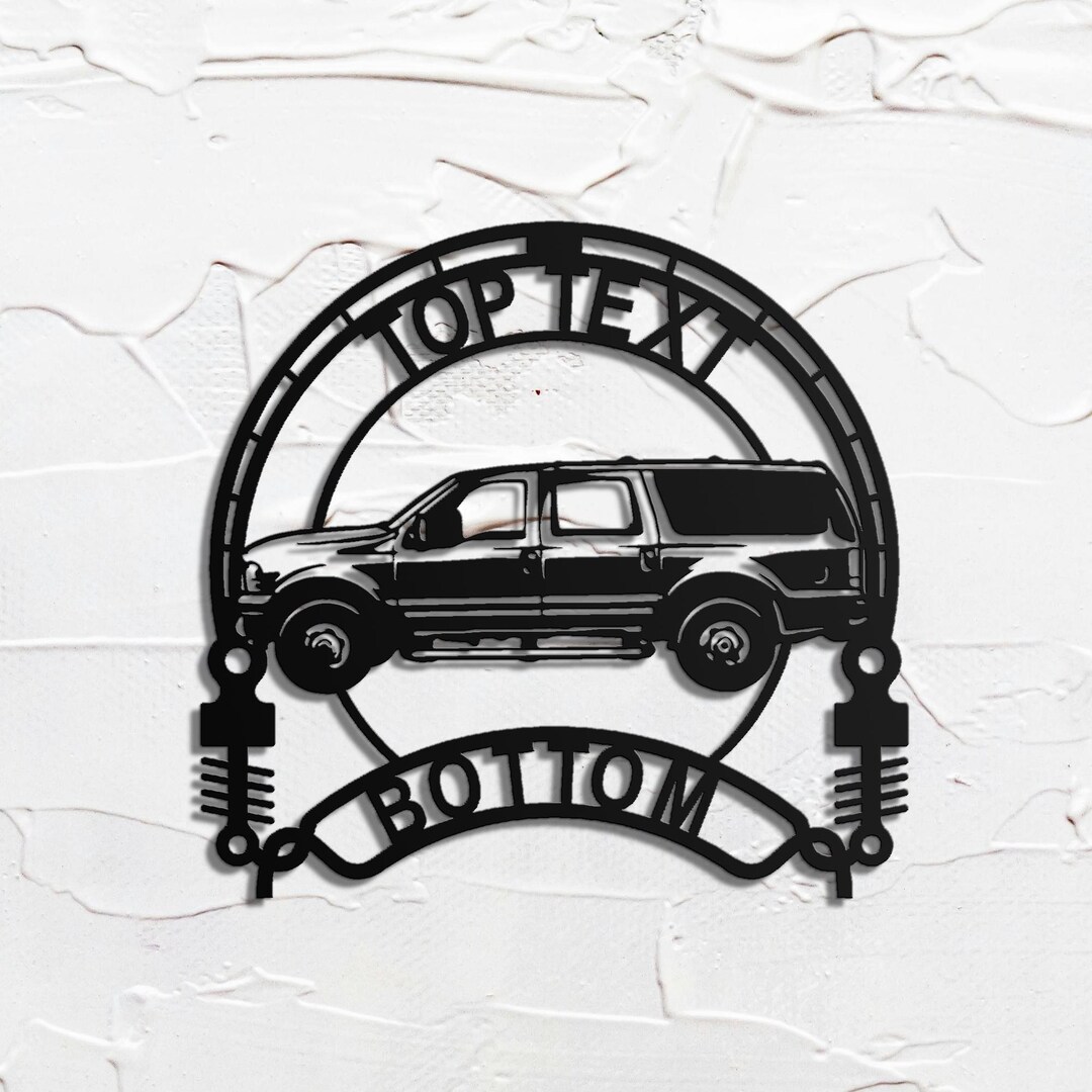 2005 Ford Excursion Side Personalized Sign | Custom Metal Wall Art ...