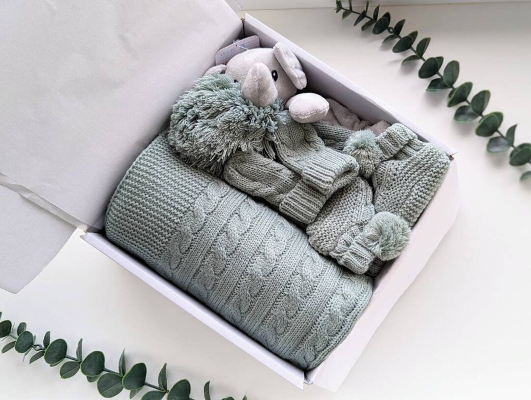 New Baby Cosy Elephant Hamper Gift Set Baby Shower Gifts - Etsy