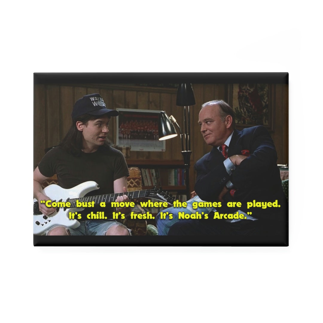 Wayne's World Noah's Arcade 2x3 Magnet Movie Comedy 90s - Etsy