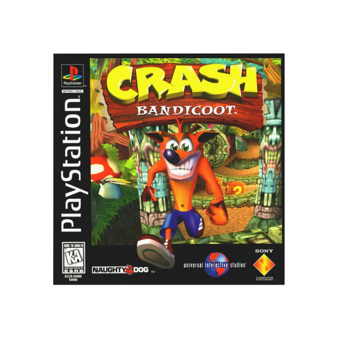 Crash Bandicoot Magnet Playstation PS1 Video Game - Etsy