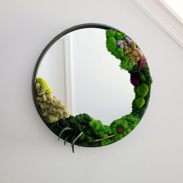 Moss Mirror - Etsy