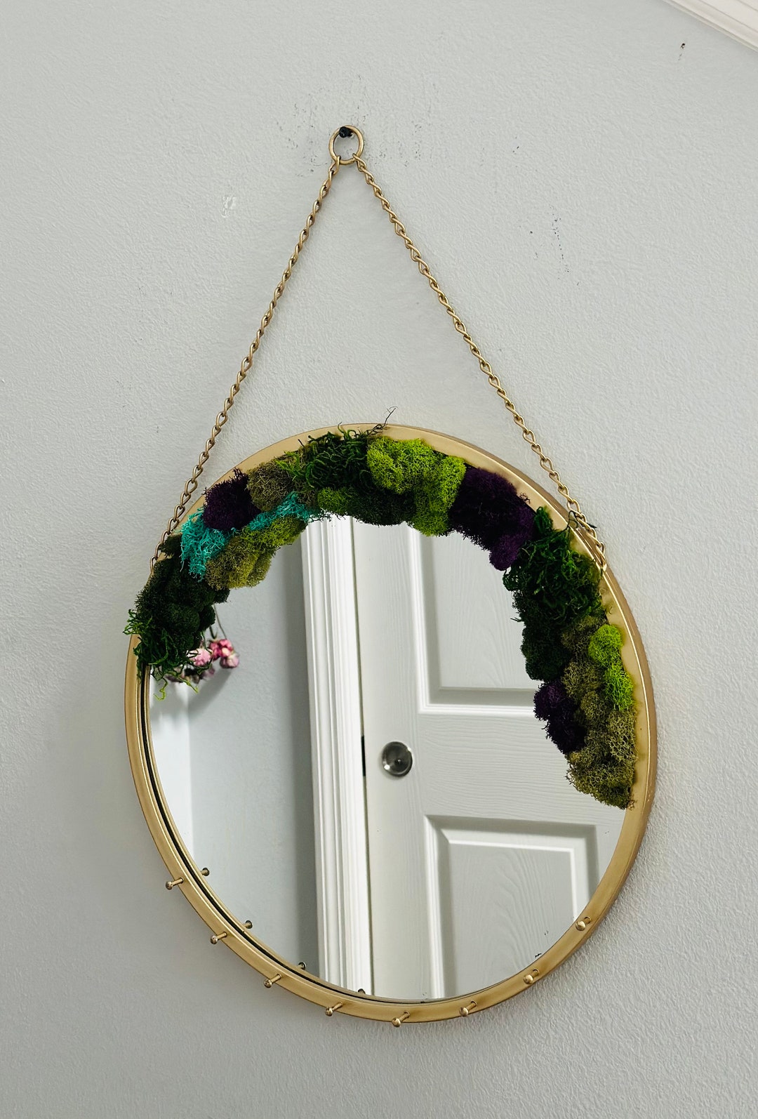 Preserved Moss Mirror | Unique Piece! Handmade | Moss Mirror | Unique ...