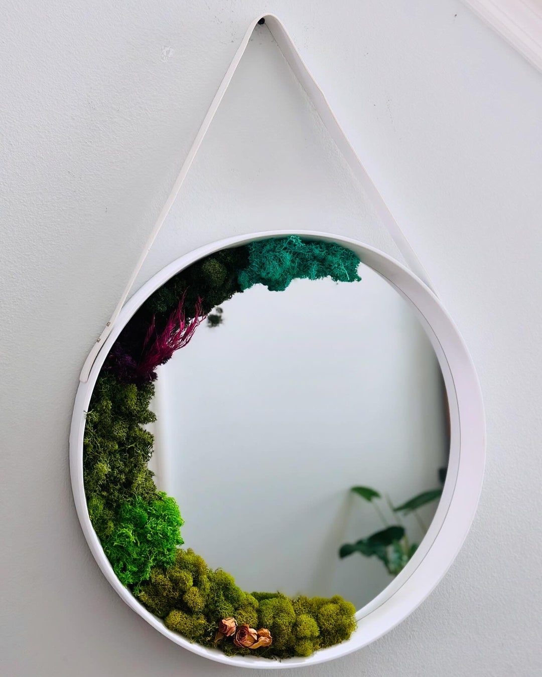 Preserved Moss Mirror | Unique Piece! Handmade | Moss Mirror | Unique ...