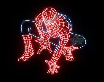 Spider Man Neon Light | Etsy