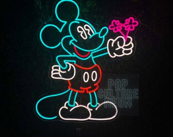 Mickey Mouse Neon Sign | Etsy Canada
