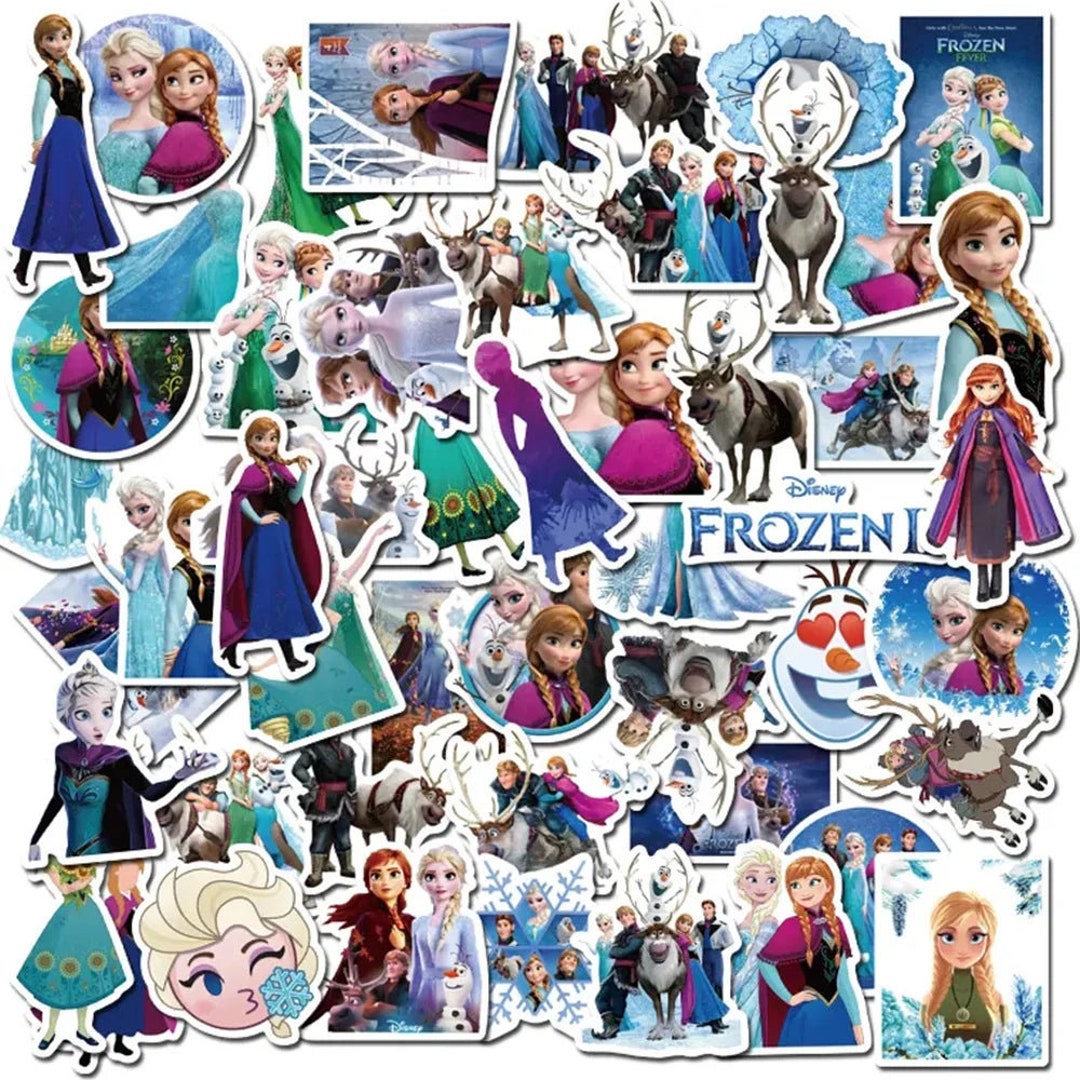 10/30/50pcs Disney Frozen Stickers Elsa Princess Laptop Skateboard ...