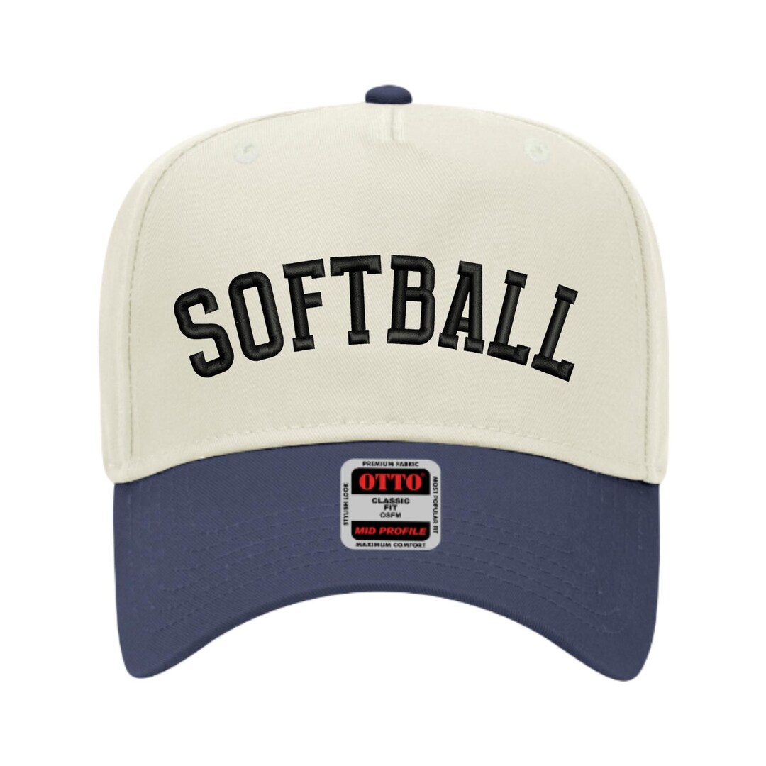 Softball Puff Embroidery Design for Hat (digital Download) - Etsy