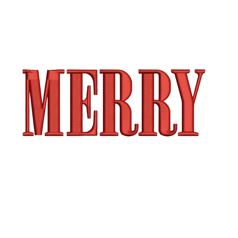Merry Hat Embroidery Design: Flat Stitch (digital File) - Etsy