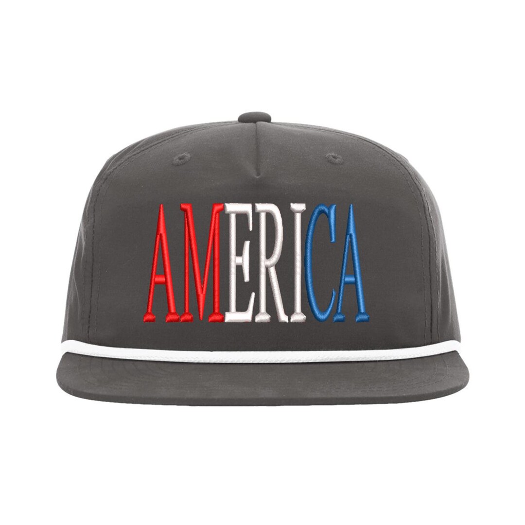 America Puff Embroidery File for Hat- America Puff Hat Designs - Hat ...