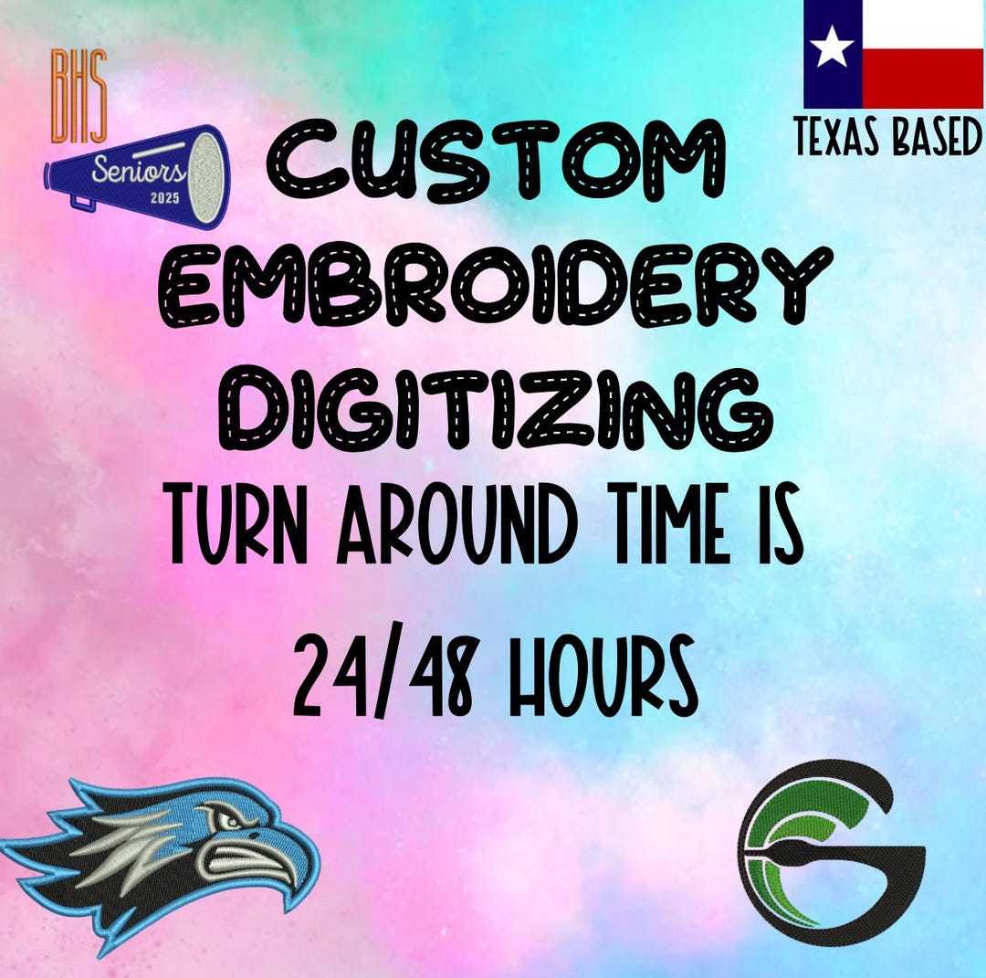 Custom Embroidery Digitizing, Logo Digitizing, Embroidery Digitizing Service, Image Digitizing ...