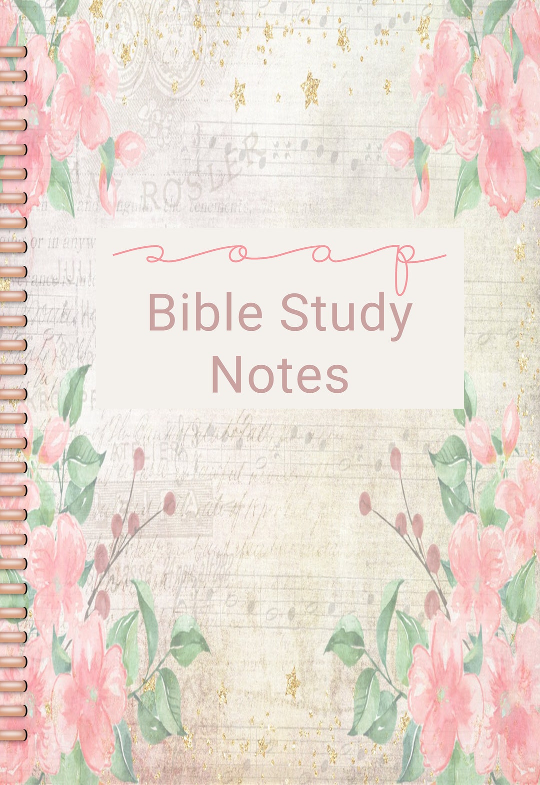 Floral Digital Bible Study Prayer Journal - Etsy