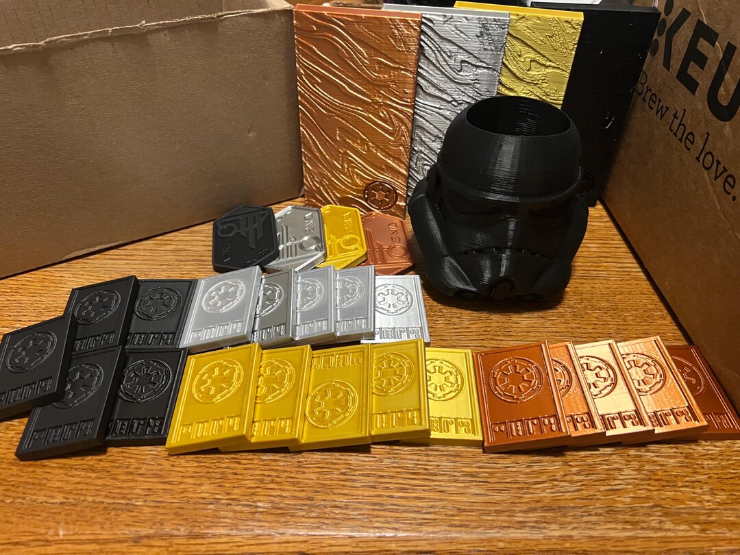 28 Piece Set of Star Wars Currency, Imperial Credits, Beskar Bars Plus ...