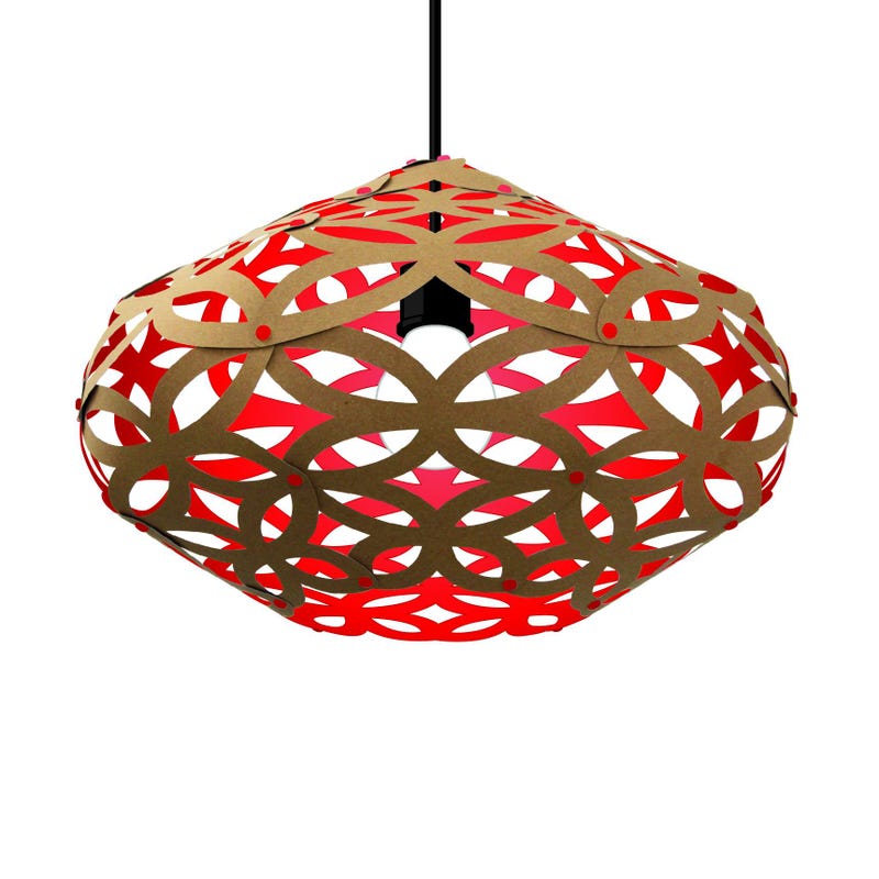 Red Lampshade - Etsy UK