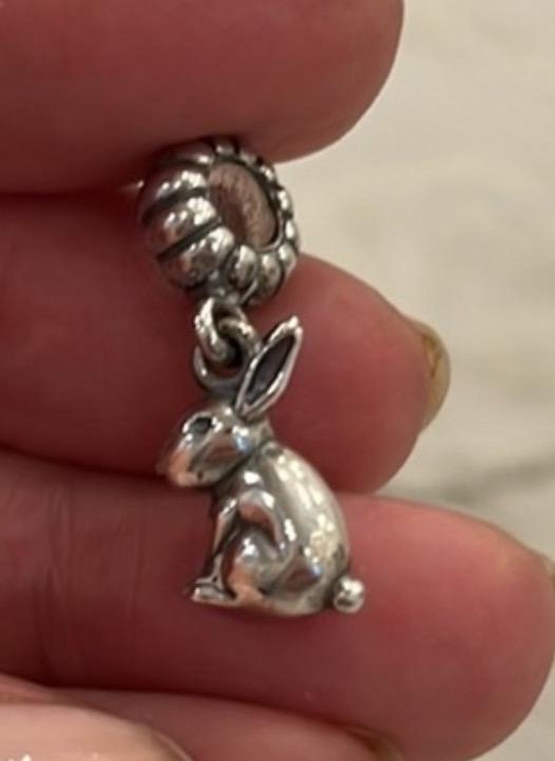 Pandora Rabbit Dangle Charm Rare Retired Authentic - Etsy