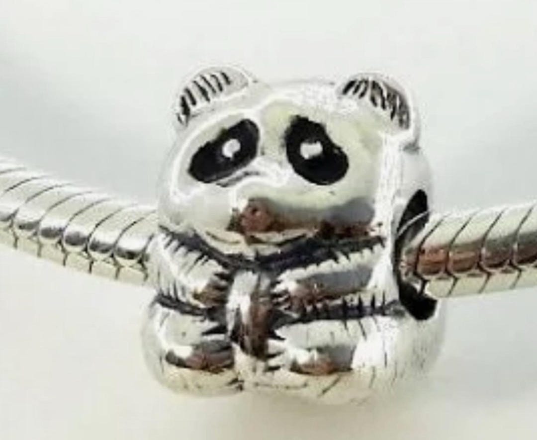 Pandora Retired Panda Bear Charm Rare Adorable Free Ship - Etsy