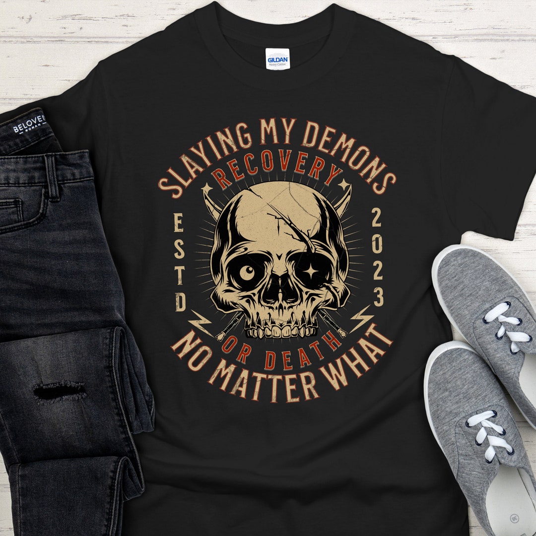 S-6XL Custom Addiction Recovery Unisex T-shirt Inspiring Sobriety AA 12 ...