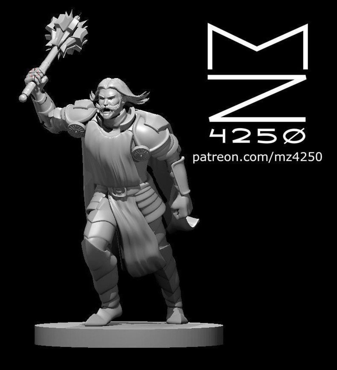 Human Male Cleric Miniature Mz4250 D&D Dungeons and Dragons RPG ...