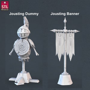 Jousting Set by STL Miniatures - RPG Wargames Tabletop Gaming - Minis ...