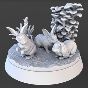 Farm Animals Set by STL Miniatures - RPG Wargames Tabletop Gaming Minis ...