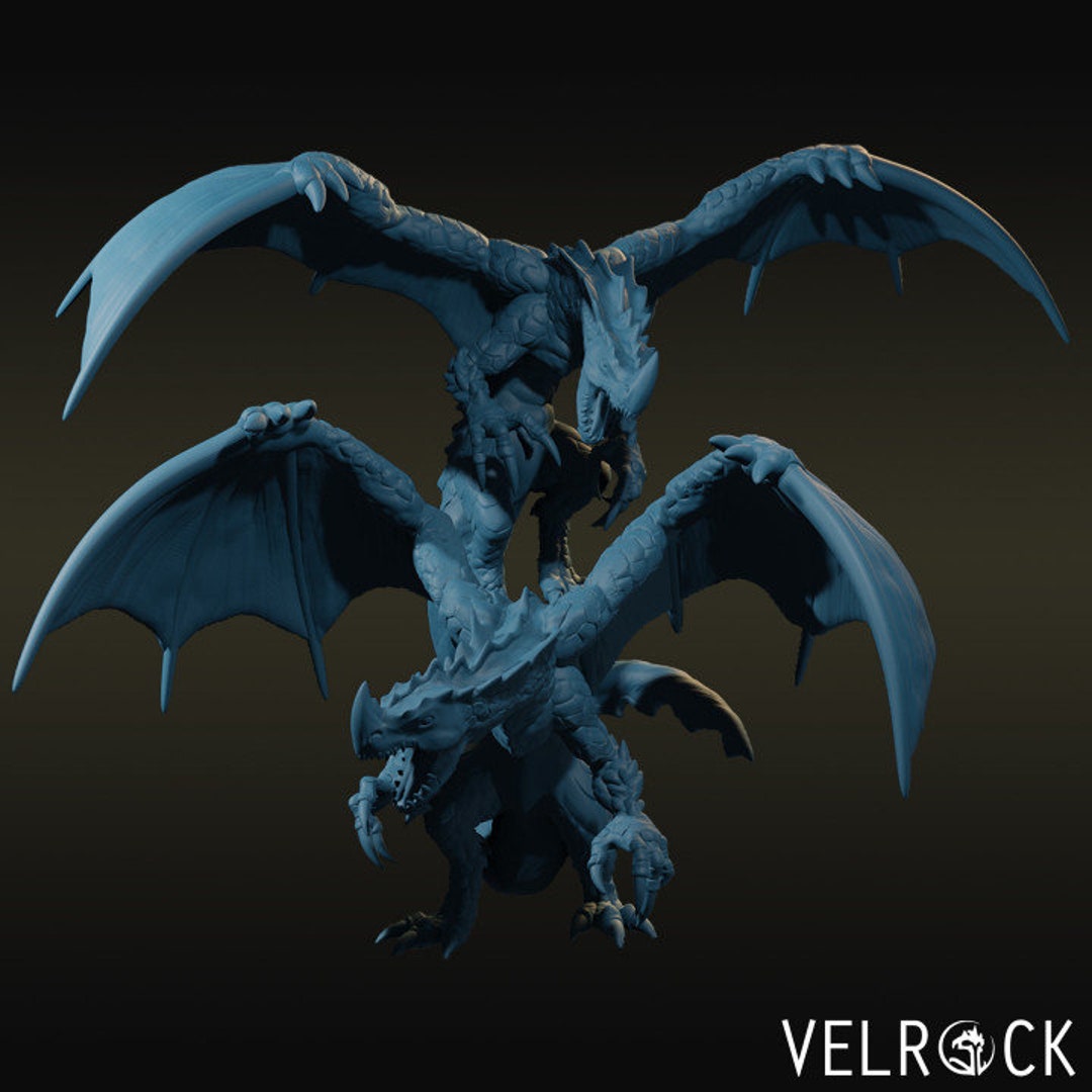 Young Green Dragon Mini Velrock Art Miniatures 3D Printed 28mm Scale ...