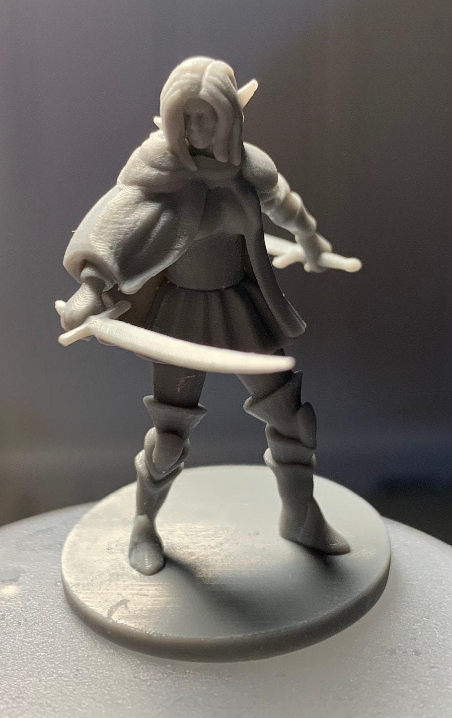 Female Elf Bladeslinger Miniature - Mz4250 - Fighter Swordsman Rogue D ...
